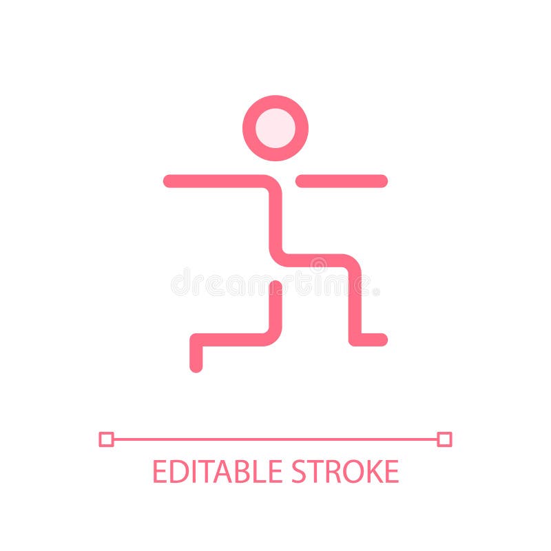 Warrior Pose Pixel Perfect Glassmorphism Ui Icon Stock Vector ...