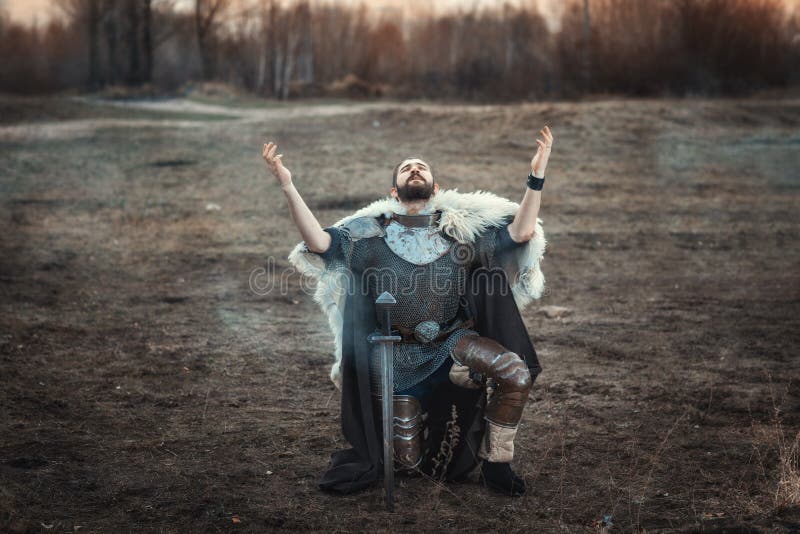 Male Warrior Sword Raised Stock Photos - Free & Royalty-Free Stock ...