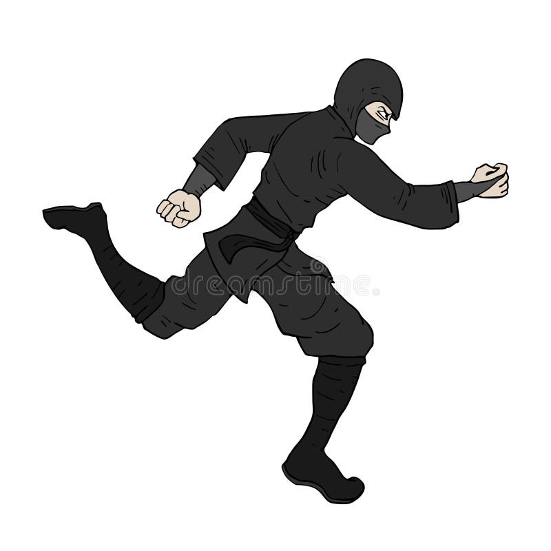 Warrior Running Illustration Stock Vector - Illustration of speed ...