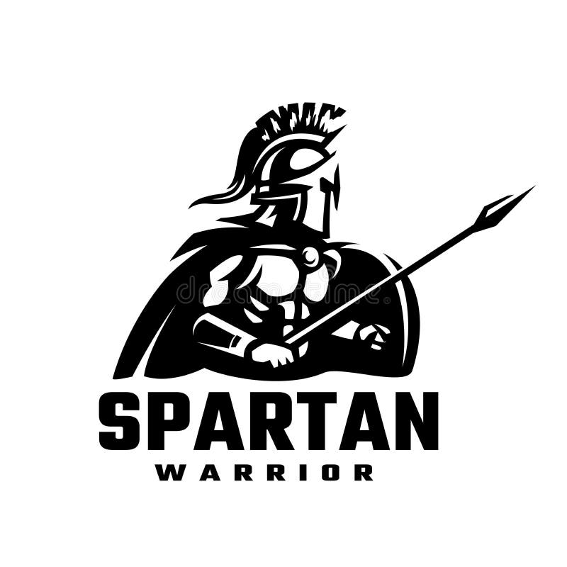 Warrior of Sparta, Emblem Logo. Vector Illustration. Stock Illustration ...