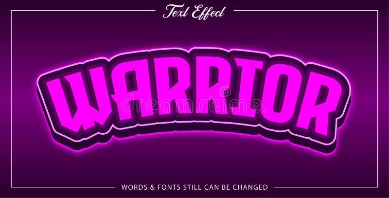 Warrior Calligraphy Template Text for Your Design Illustration Concept ...
