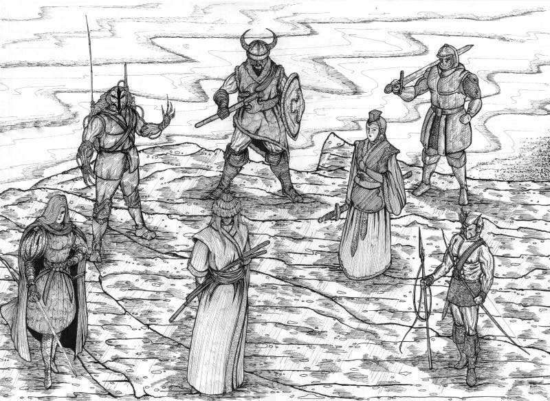 Warriors Of The World stock illustration. Illustration of battle - 13910611