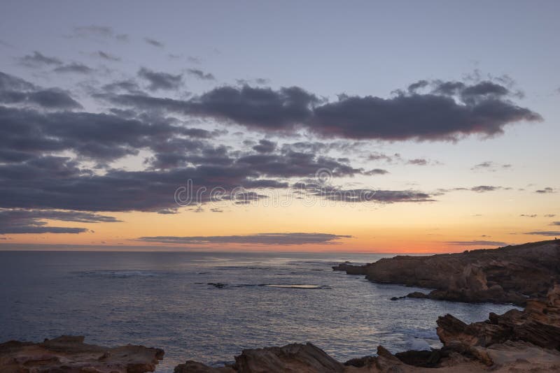 Sunset Thunder Point stock photo. Image of rock, seascape - 119066022