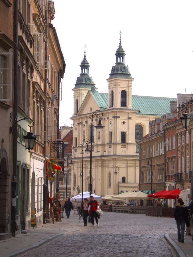Warsaw stock image. Image of tourists, town, architecture - 1582493