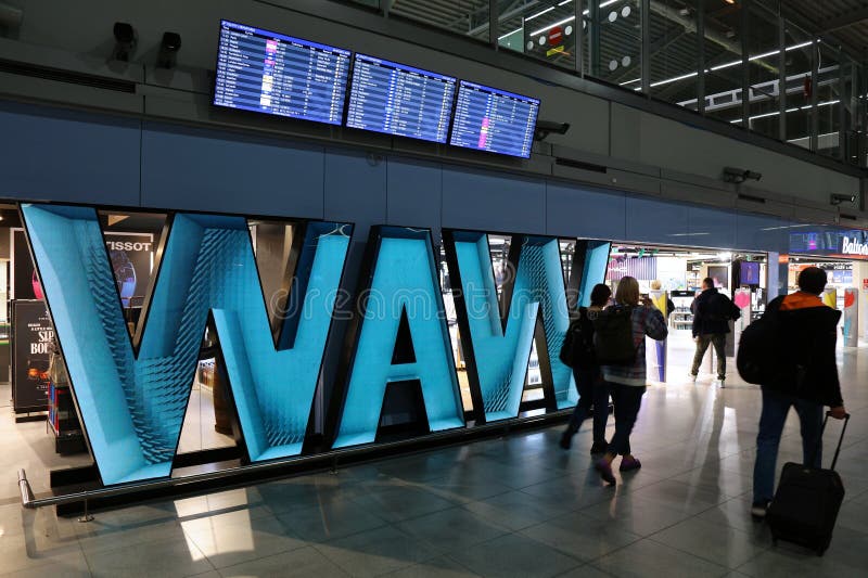 Warsaw Airport in Poland editorial image. Image of industry - 276212640