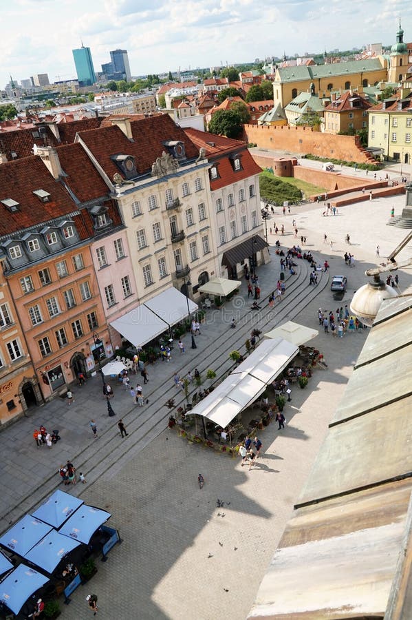 Warsaw Central Square, View from Above Editorial Image - Image of ...