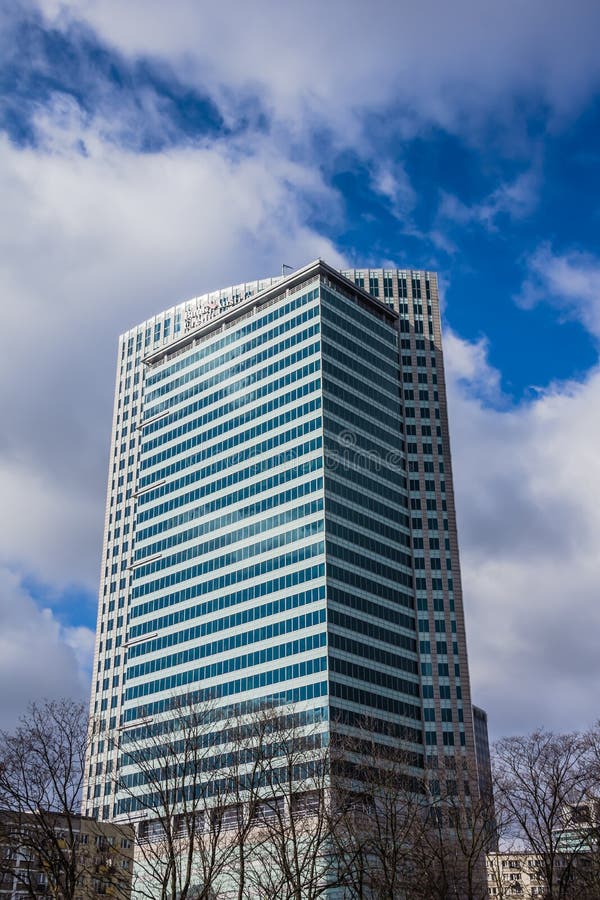 Warsaw Financial Center editorial photography. Image of industry - 29529397
