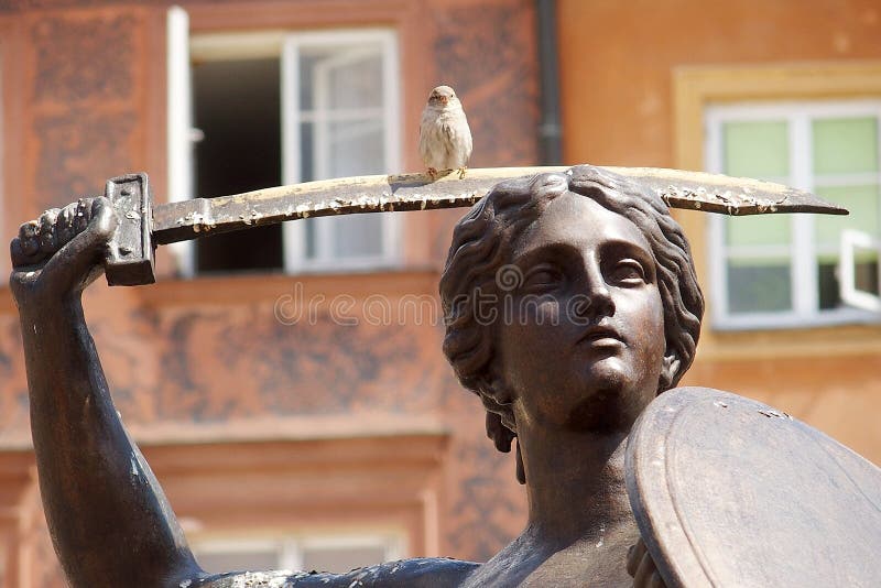 Warsaw stock photo. Image of warsaw, bird, town, sword - 77514866