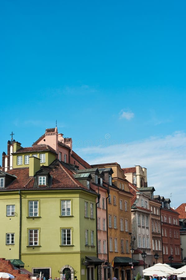 Warsaw Old Square abstract stock image. Image of background - 20812669