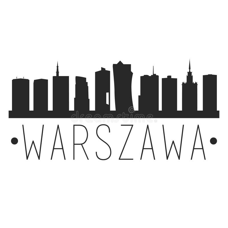 Warsaw Poland Travel Stamp. Icon Skyline City Design Vector Stock ...