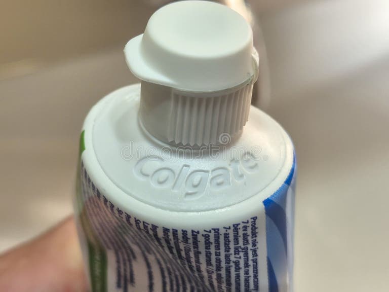 Warsaw, Poland - December 15, 2024: Colgate Toothpaste Cap with ...