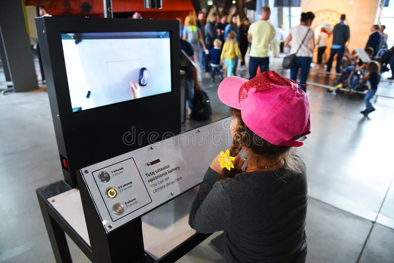Warsaw, Poland-July 14, 2018: the Copernican Science Center. Developing ...