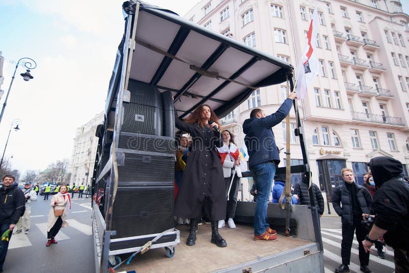 Belarus Freedom Day editorial stock image. Image of spring - 244169669