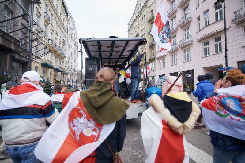 Belarus Freedom Day editorial stock image. Image of arms - 244169739