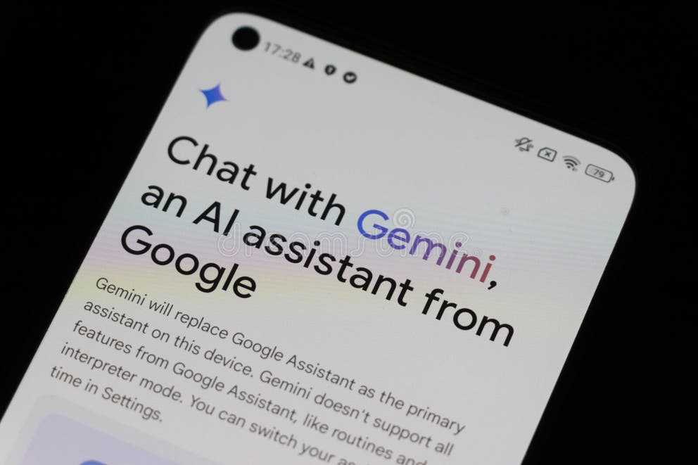 Warsaw, Poland - March 10, 2025: Chat Interface Displaying Gemini, an AI Assistant from Google ...