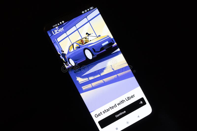 Warsaw, Poland - March 10, 2025: a Smartphone Displaying Uber App ...