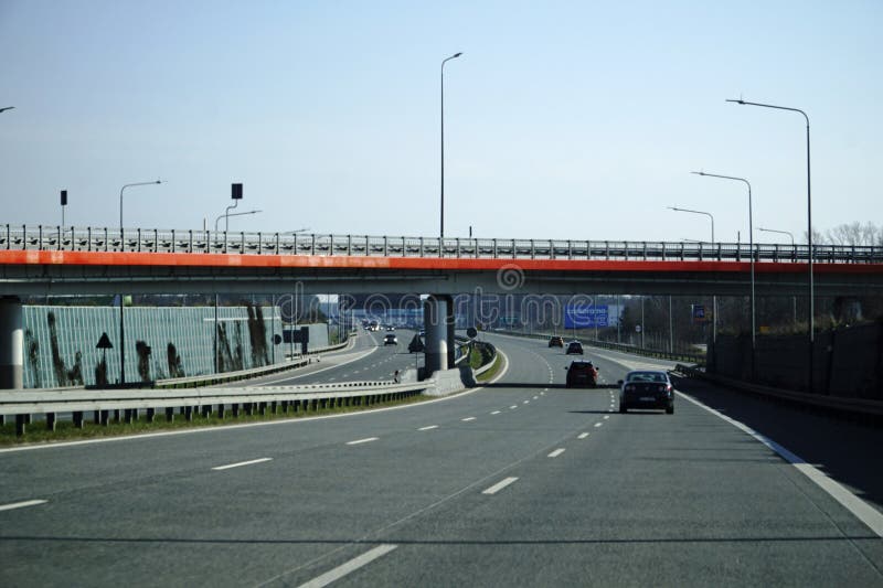 Overpass Over S2 Expressway - View from Driver S Perspective Editorial ...