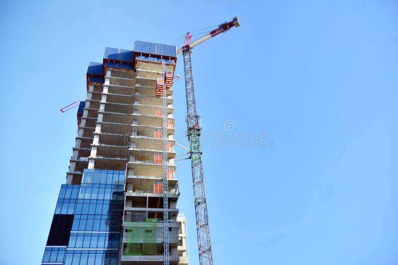 Construction of the Unit Tower Office Building. Editorial Image - Image ...