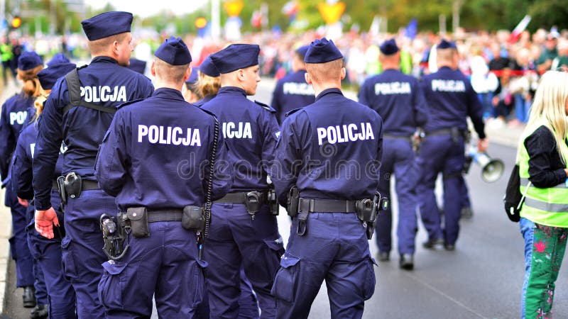 Warsaw, Poland. 1 October 2023. March of a Million Hearts. Police Units ... Warsaw, Poland. 1 October 2023. March of a Million Hearts. Police Units ...