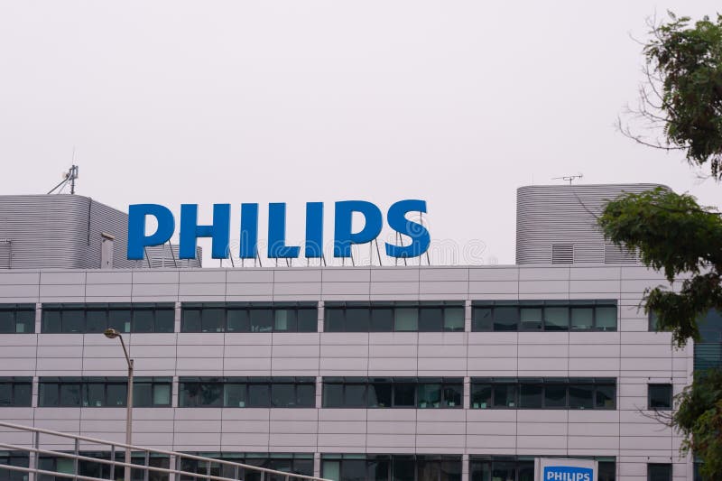 Warsaw, Poland - September 10, 2022: Building with Modern Philips Logo ...