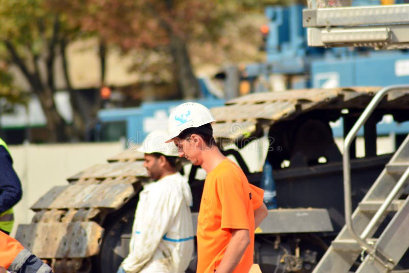 Construction of the Second Metro Line. Tunnel Boring Machine at Subway ...