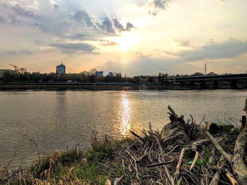 Warsaw river stock image. Image of colorful, contrast - 101321035