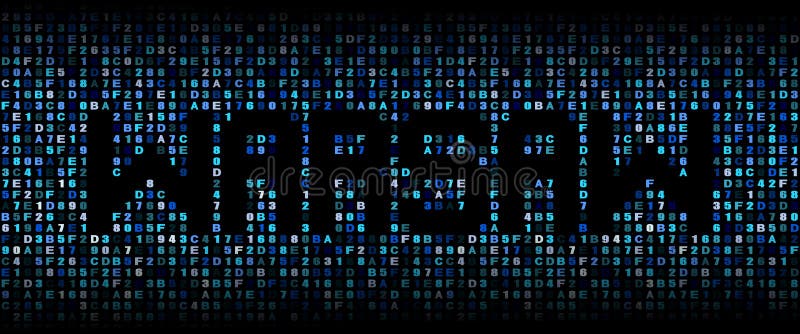 Warsaw Text on Hex Code Illustration Stock Illustration - Illustration ...