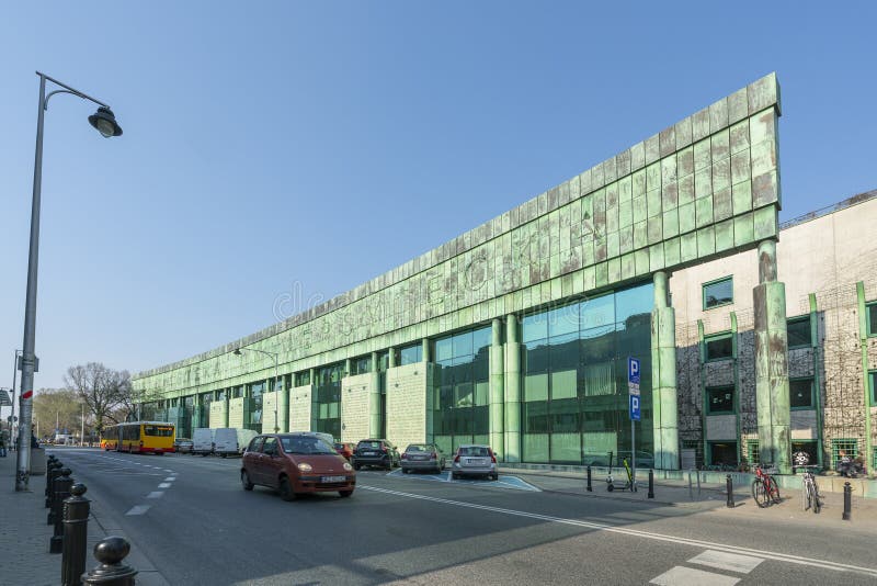 Warsaw University Library editorial image. Image of ecological - 144996100