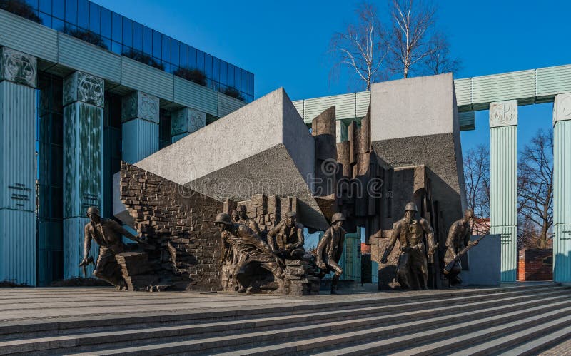 Warsaw Uprising Monument editorial image. Image of warsaw - 220699125