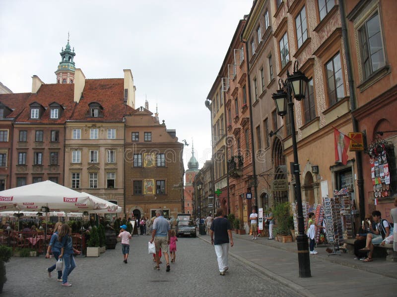 Warsaw editorial image. Image of market, city, pedestrian - 87605080
