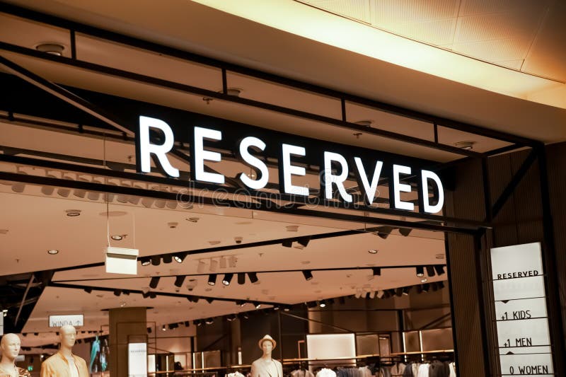 Warshaw, Poland - May 14, 2022: Reserved Store in Shopping Mall ...