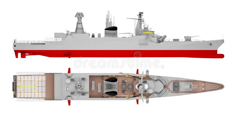 Destroyer Top View Stock Illustrations – 41 Destroyer Top View Stock ...