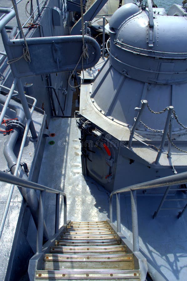 Warship stairs stock photo. Image of deck, forces, gunship - 50755162