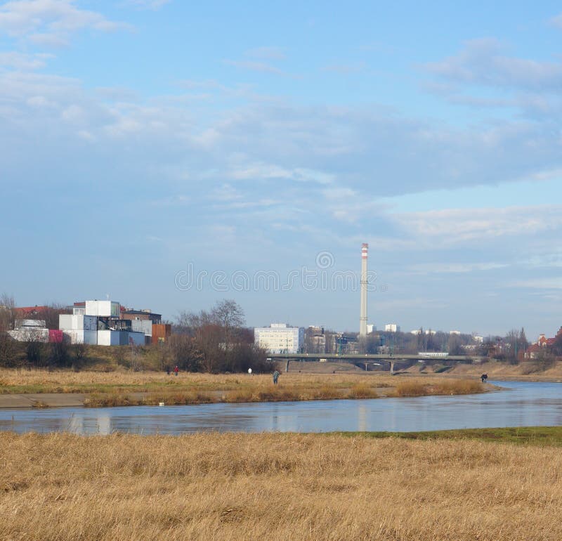 Warta river stock photo. Image of polish, chimney, warta - 36497326