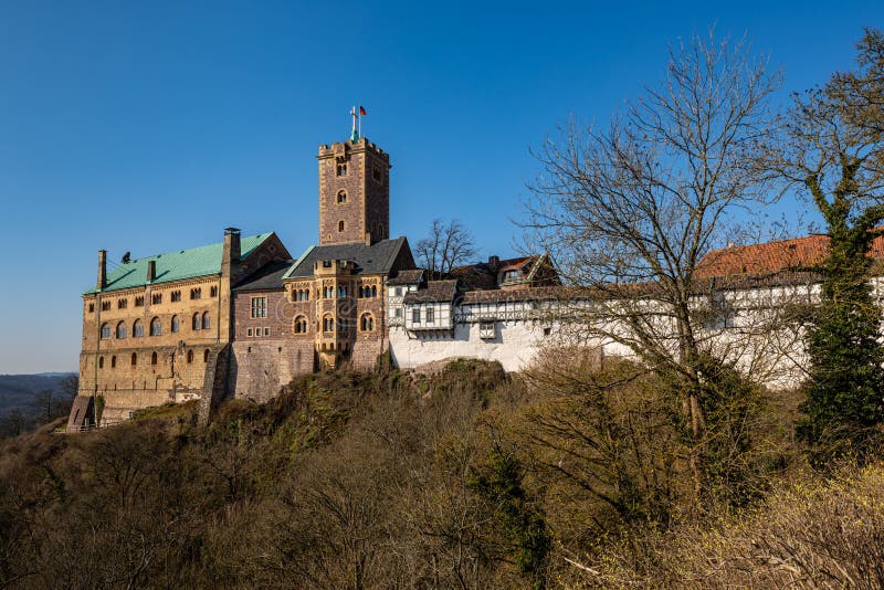 Wartburg Castle in Thuringia Germany Stock Image - Image of ...
