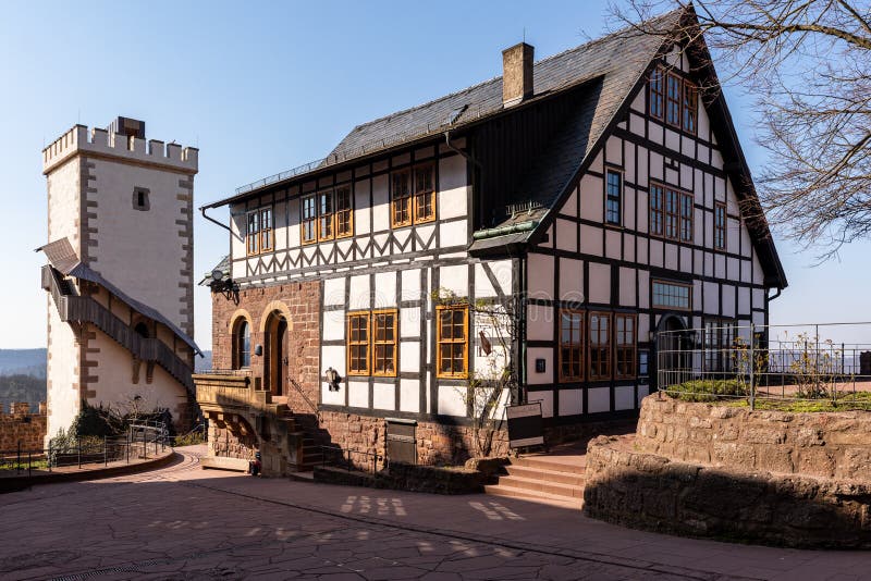 Wartburg Castle in Thuringia Germany Stock Image - Image of wartburg ...