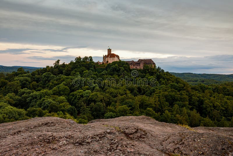 Wartburg Castle in Thuringia Germany Stock Image - Image of castle ...