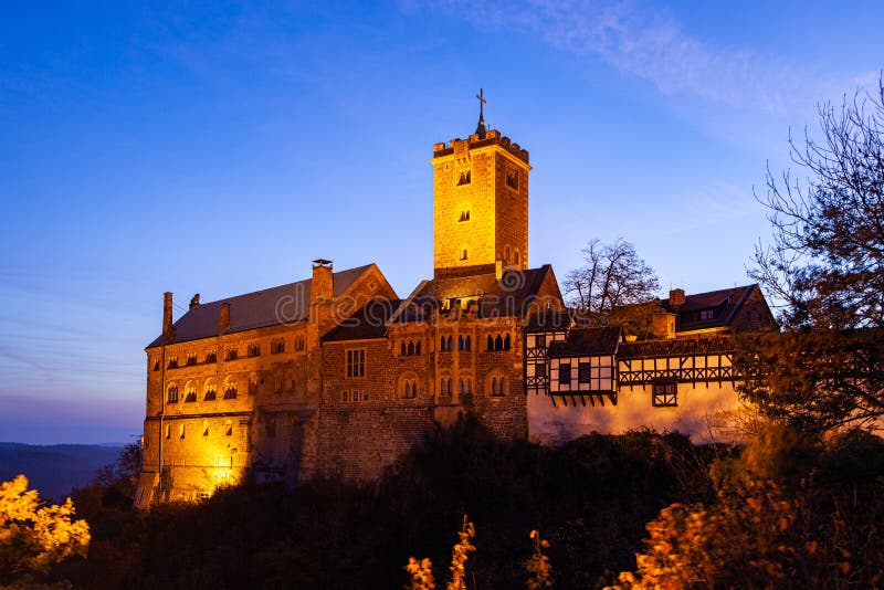Wartburg Castle in Thuringia Germany Stock Photo - Image of building ...