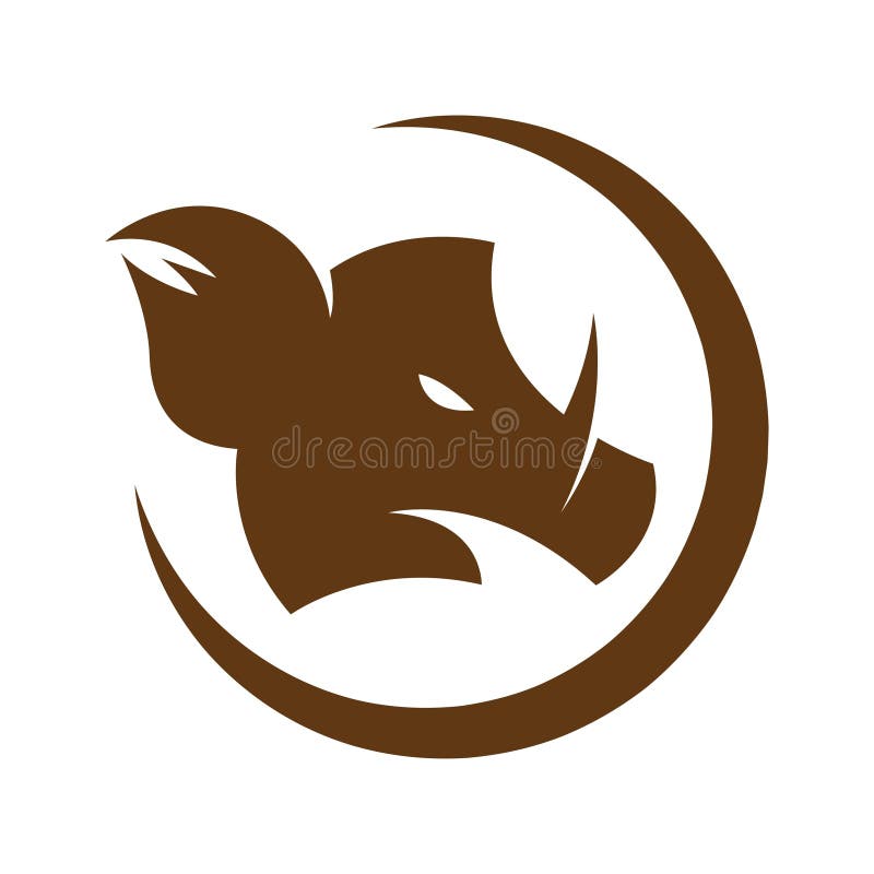Warthog icon logo design stock vector. Illustration of icon - 281238102