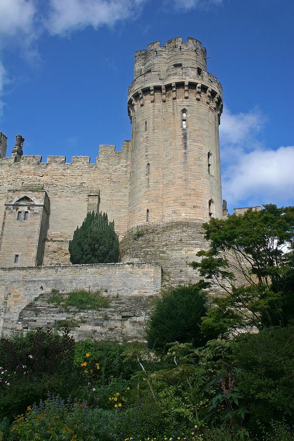 Warwick castle stock image. Image of tower, fort, tourist - 16564823