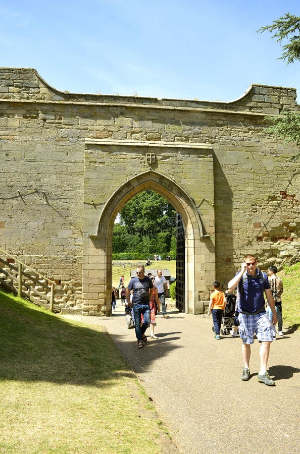 Warwick Castle Watergate Tower Stock Photo - Image of military, ancient ...
