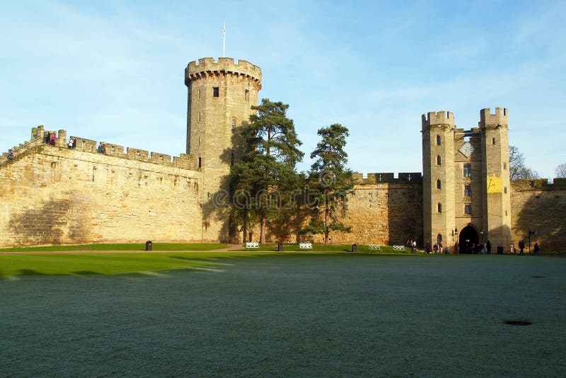 Warwick castle in the UK stock photo. Image of earl, warwickshire - 1885808