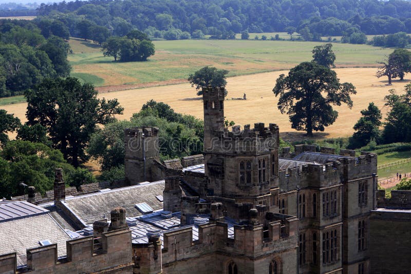 Warwick castle stock image. Image of architecture, field - 32879589