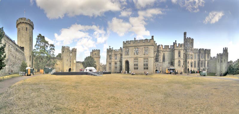 Warwick Castle stock image. Image of hill, castle, warwick - 257800963