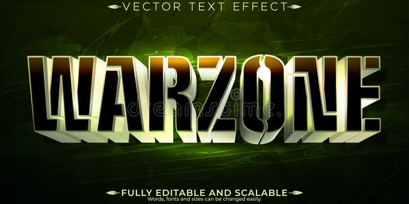 Warzone Metallic Text Effect Editable Warrior and Knight Text Style ...