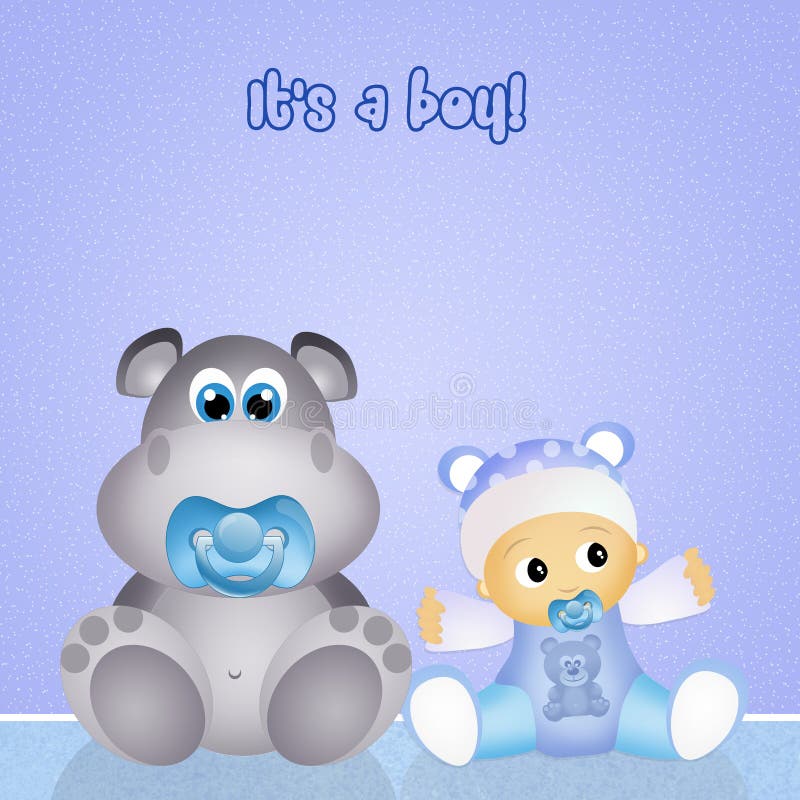 Was born a boy stock illustration. Illustration of grass - 52139992