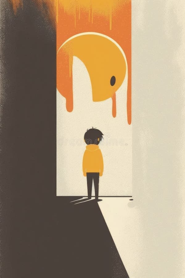 Depression Feeling of Sadness Stock Vector - Illustration of cartoon ...
