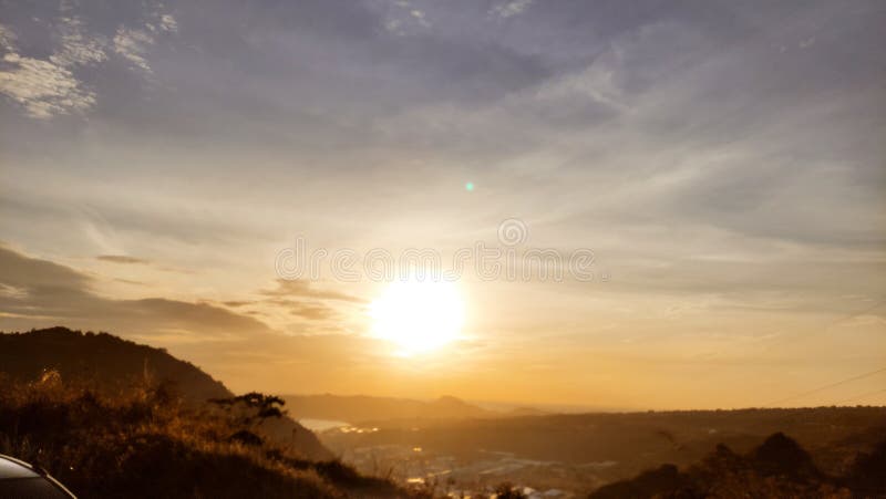 It Was Great To Watch the Sunset in the Afternoon Stock Photo - Image ...