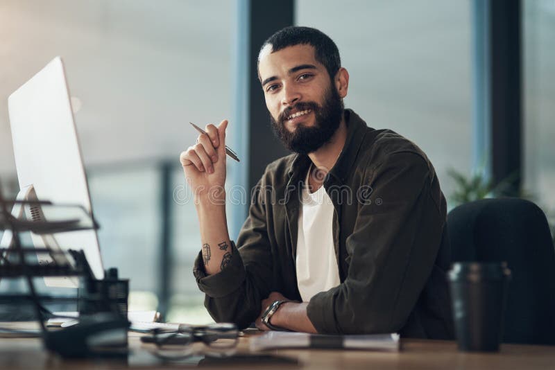 It Was a Long Night but a Real Productive One. a Young Businessman ...