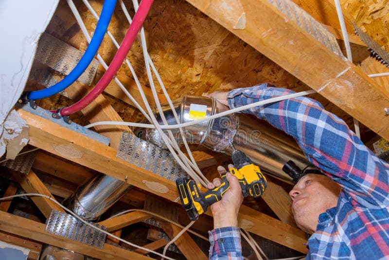 It Was Necessary To Install New Ducts, Vent Pipes, and Heating System ...